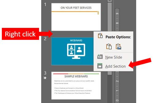 How To Use The Section Zoom Tool To Add Impact To Your PowerPoint Presentations On Your Feet